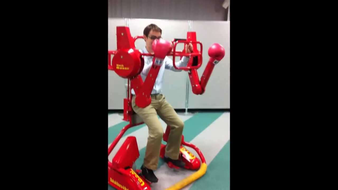 The Mech Boxers: Human Sized Rock 'Em Sock 'Em Robots! - YouTube