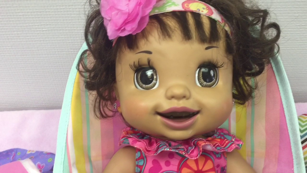 Baby Alive 2007 Catherine uses the potty such a big girl - YouTube