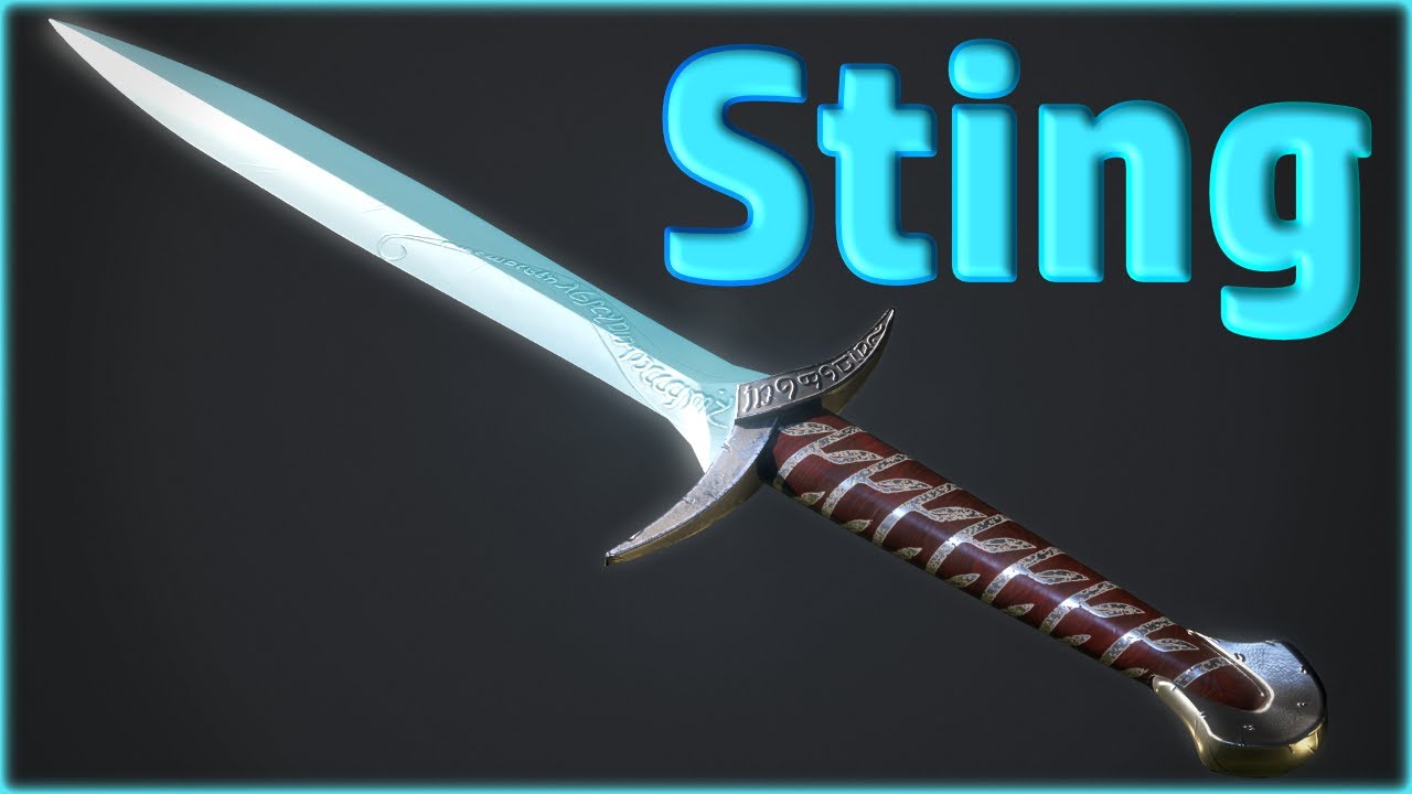 Sting Dagger from The Hobbit and LOTR - YouTube