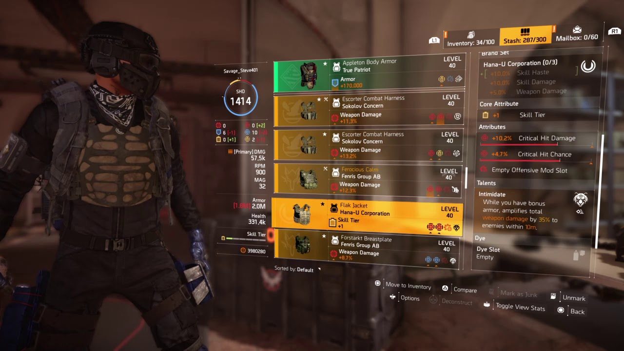 The Division® 2 What Should I Build Next? Stash Check God Rolls - YouTube