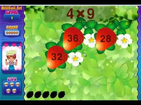 strawberry shortcake multiplication table game - YouTube