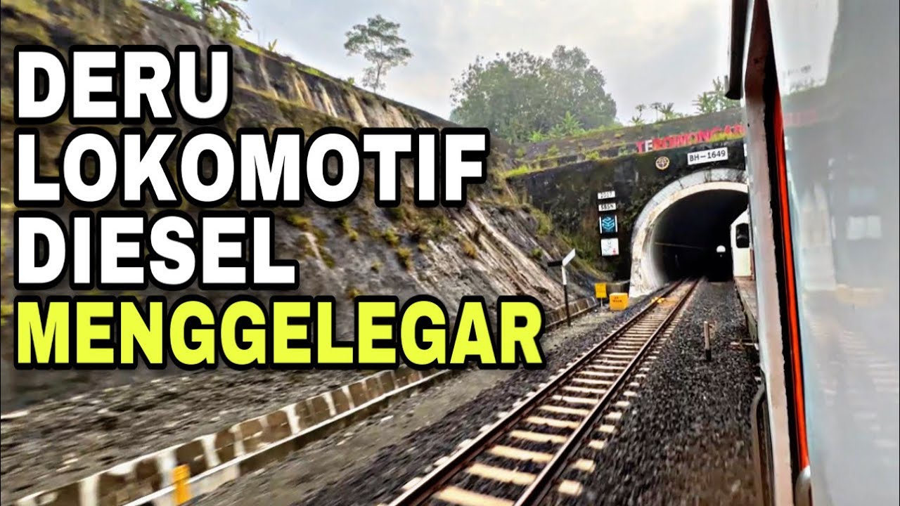 Auto Terngiang Ngiang 😍 Deru Mesin Lokomotif Diesel Menggelegar ️| trip ...
