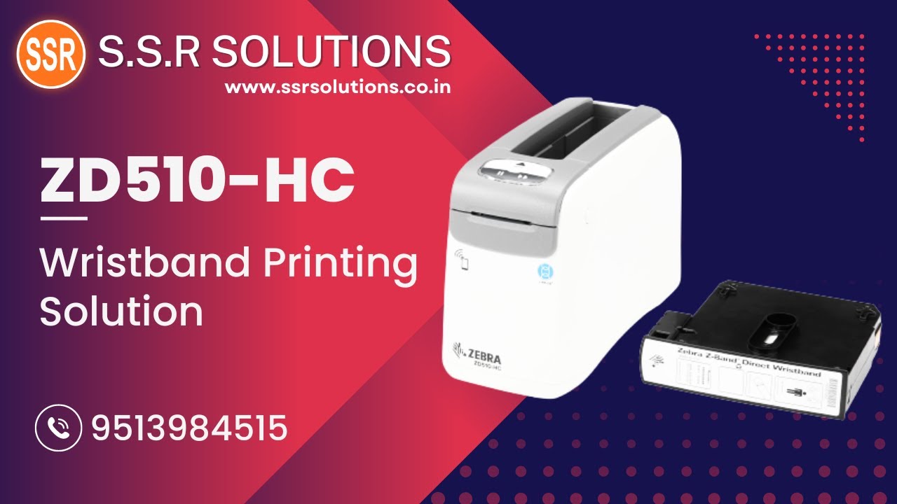 ZD510-HC Wristband Printing Solution - YouTube