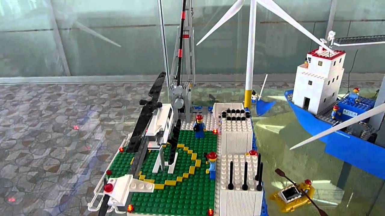 Lego Vestas Wind Turbine @ Shanghai Pudong airport - YouTube