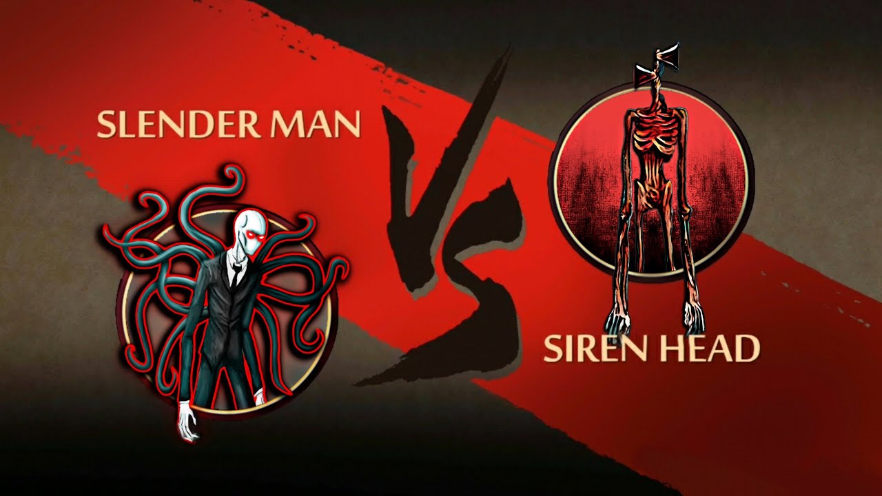 Shadow Fight 2 The Siren Head Vs Slender Man - YouTube