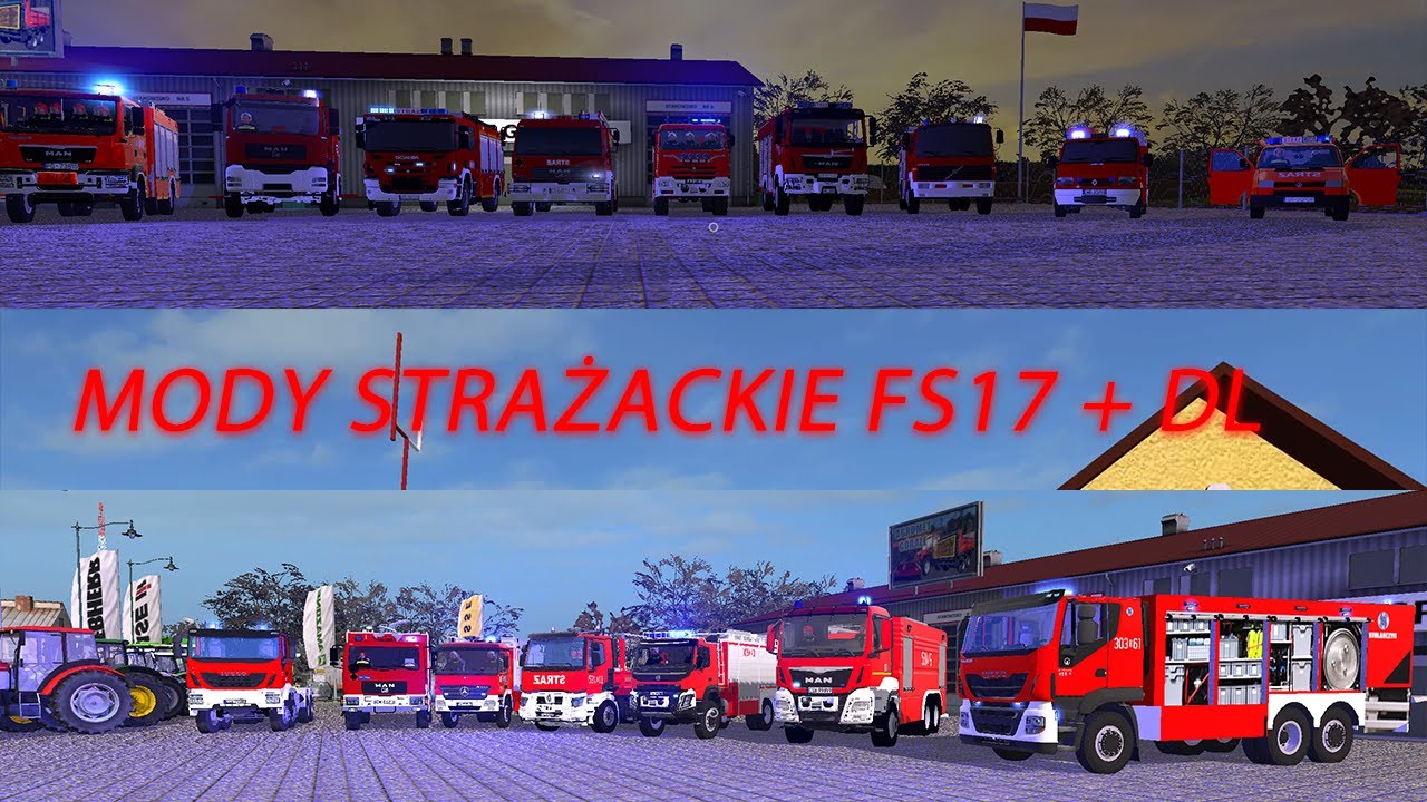 MODY STRAŻACKIE DO FS 17 +DL - YouTube