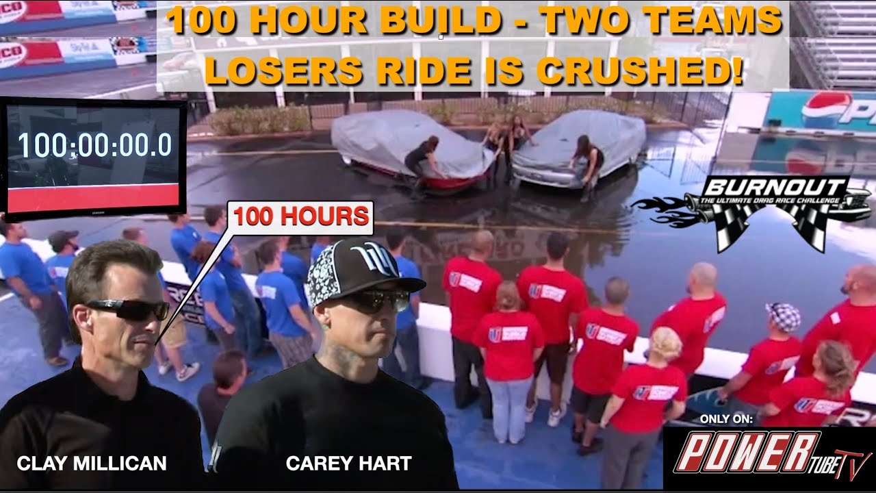 BURNOUT -The Ultimate Drag Racing Challenge! 100 Hr Car Builds - Losers ...