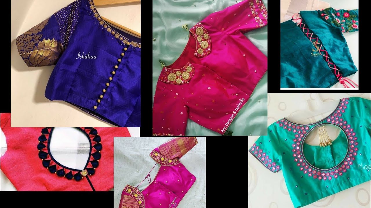 New trendy set saree blouse designs for 2021/ set mundu # ...