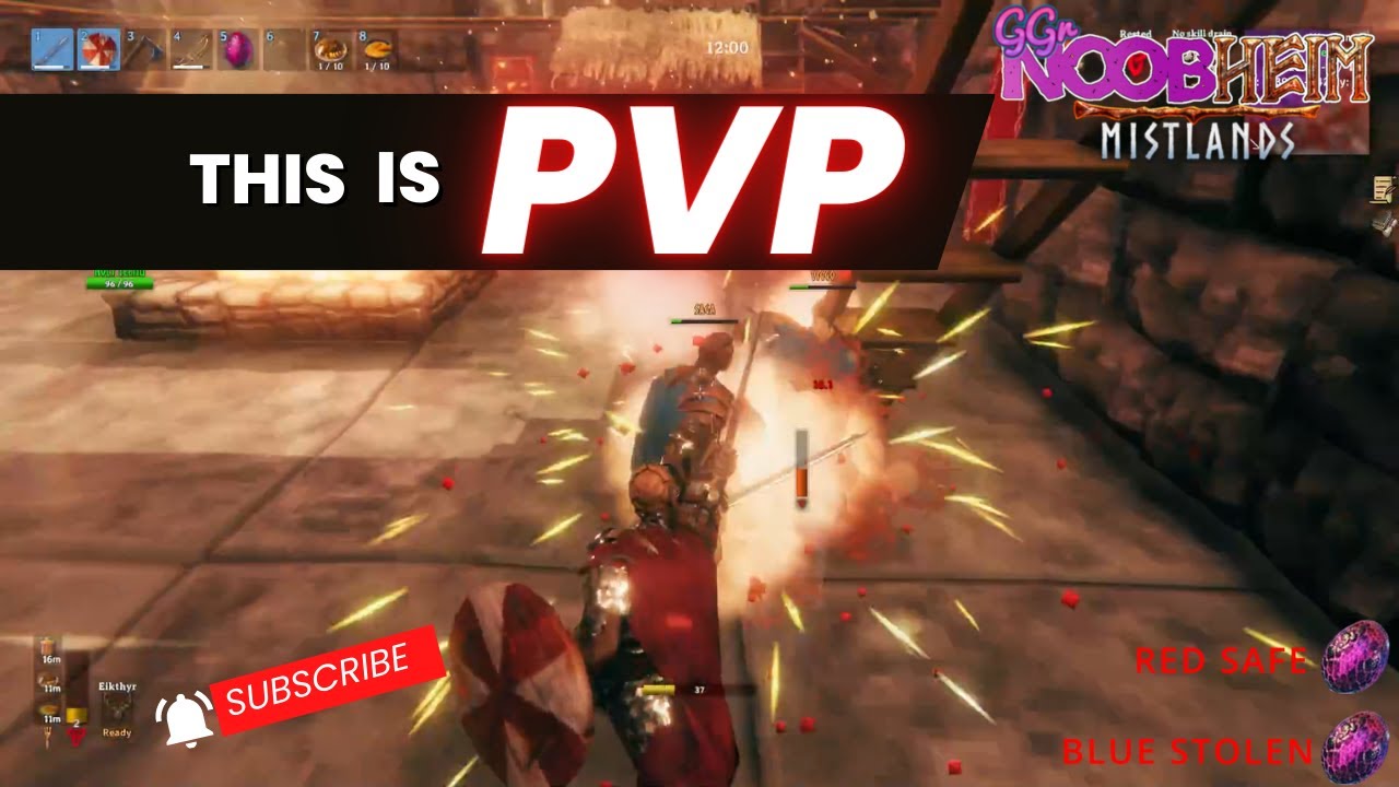 Red vs Blue Fight Night 1 - Valheim Team PVP - YouTube