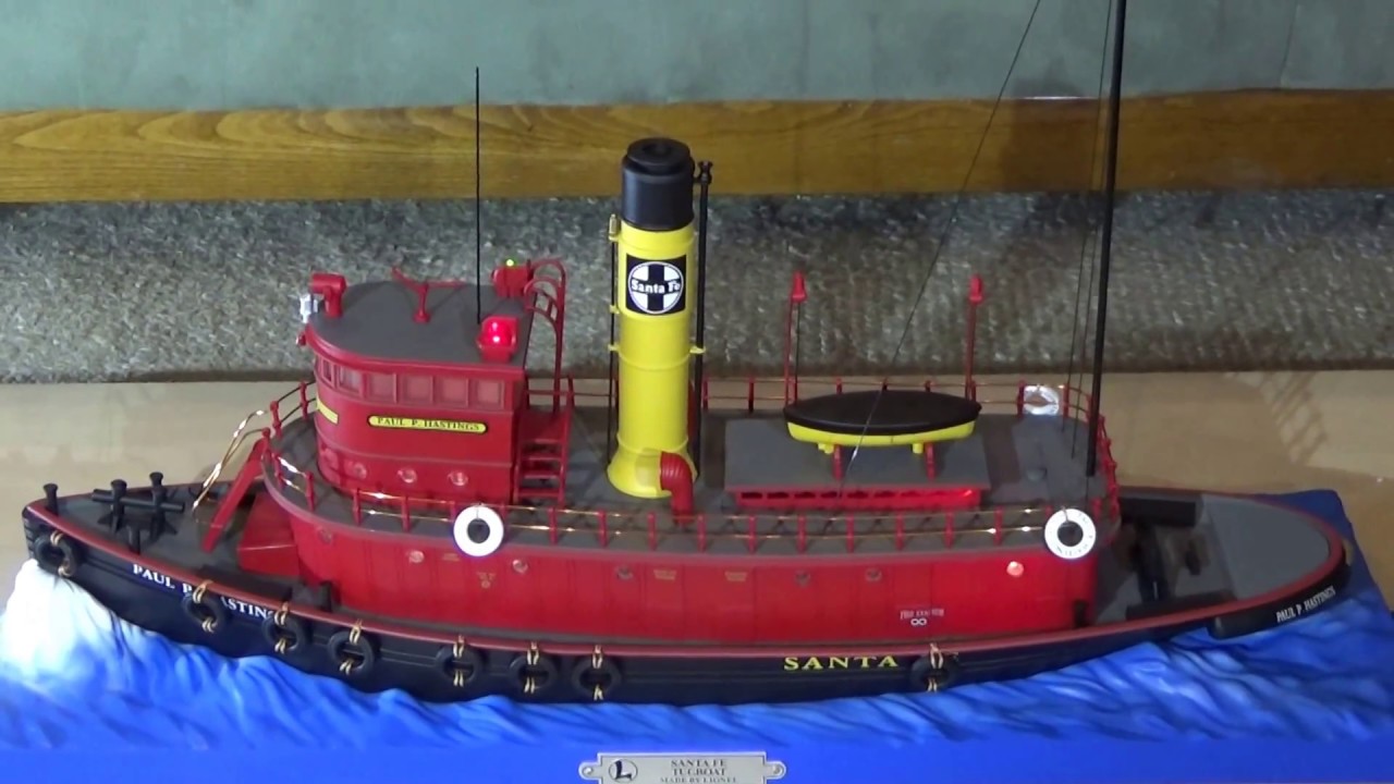 Lionel Santa Fe Railroad Tugboat O Gauge - YouTube