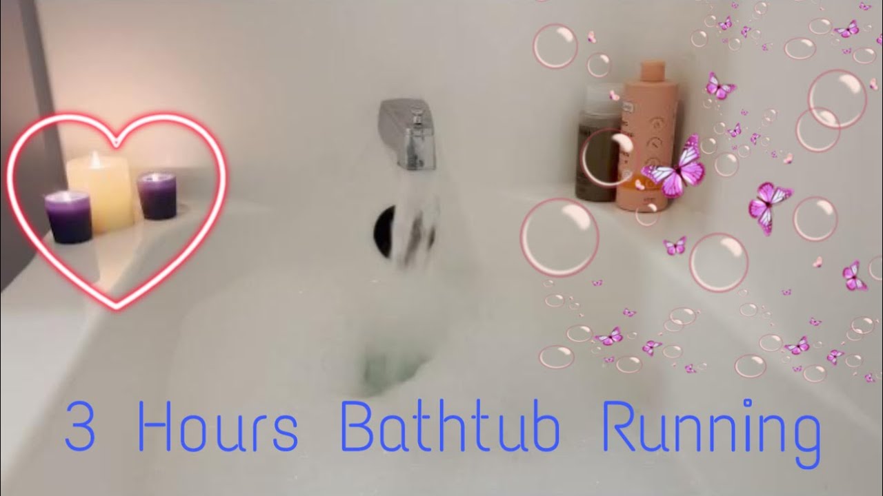 3 Hours Bubble Bath Filling then Loop - Bubbles and Candles - White ...