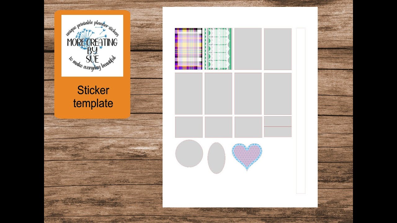 Adding transparent boxes to your sticker template - YouTube