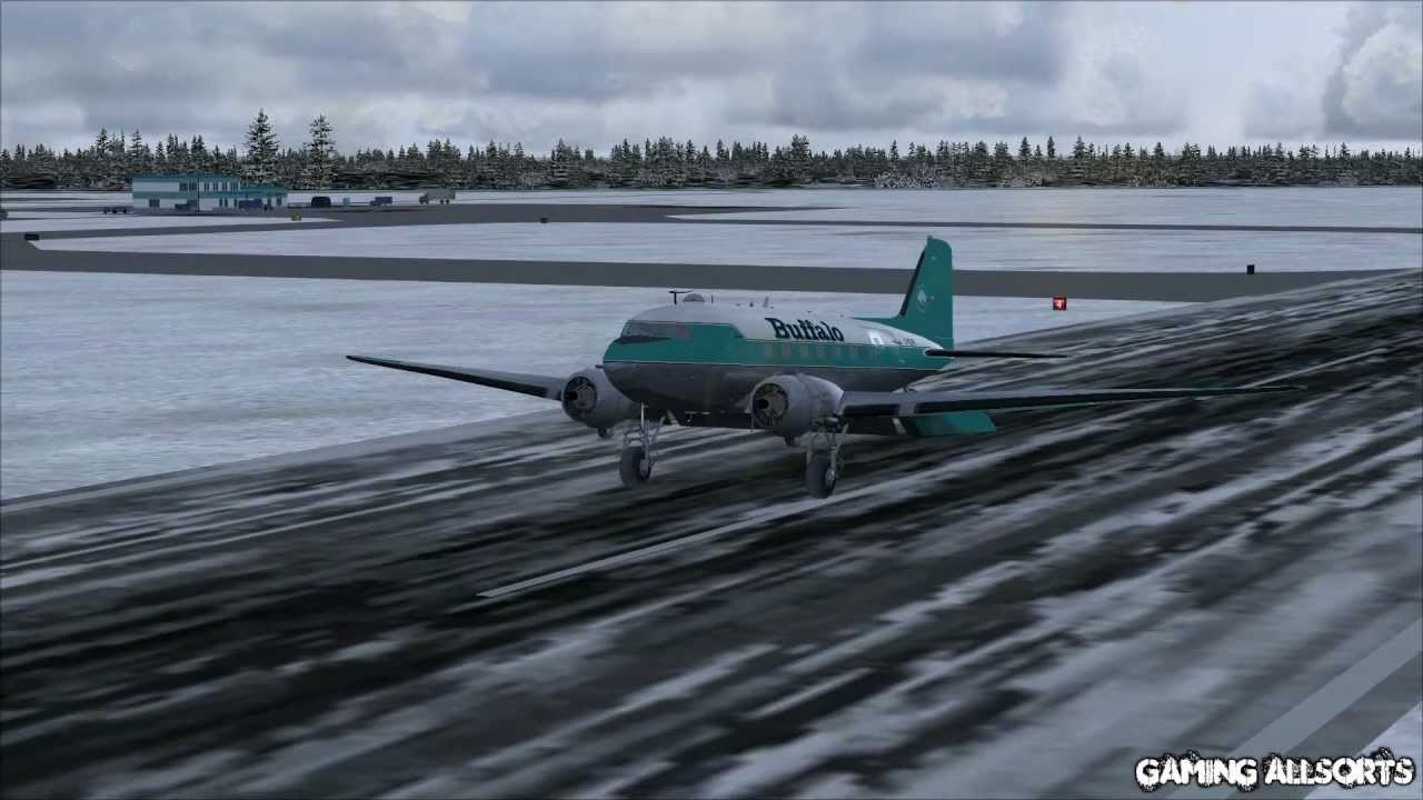Buffalo Airways DC-3 FS2004 Ice Pilots Maam-sim HD 1080p - YouTube