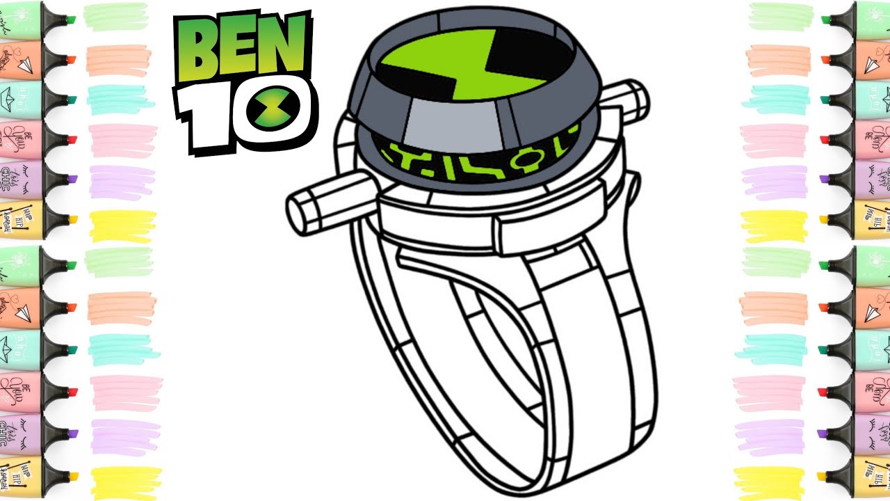 Ben 10: Omnitrix and Ultimatrix Coloring | Coloring With @enjoykidsstv ...