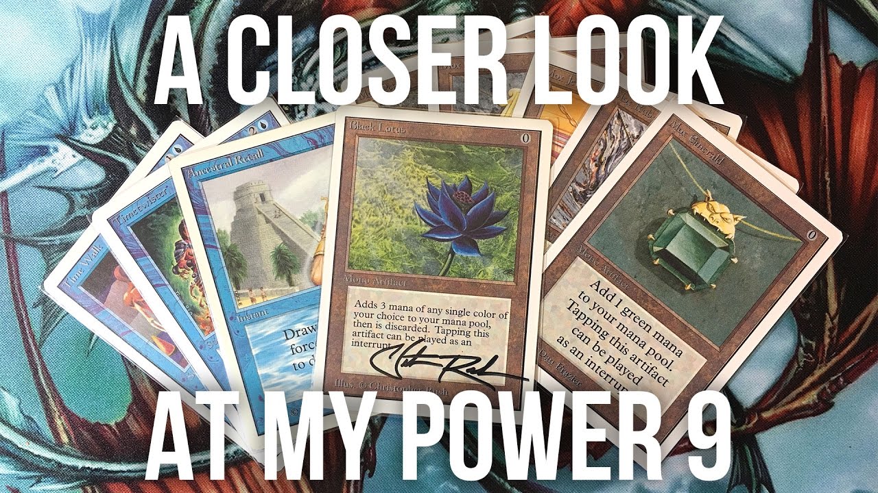 MTG Power 9 - A Closer Look At My Near Mint Set In 4K - YouTube