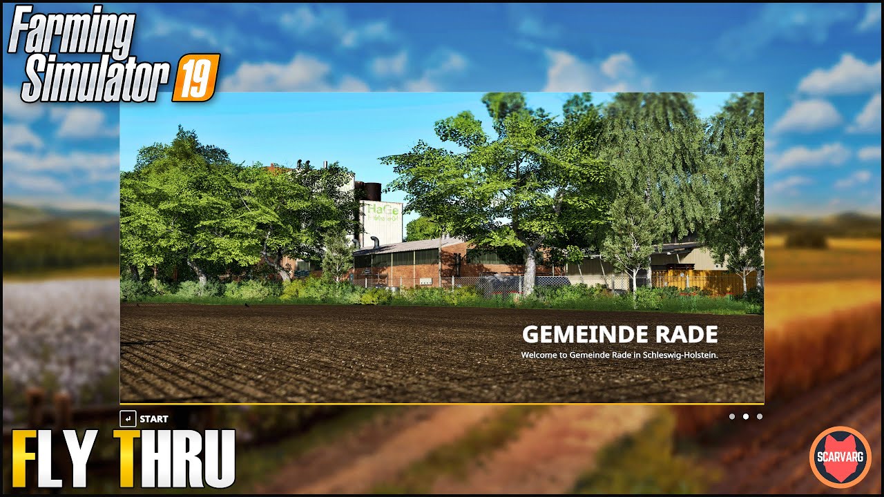 FS19 Gemeinde Rade Fly Thru - DOWNLOAD - Farming Simulator 19 - YouTube