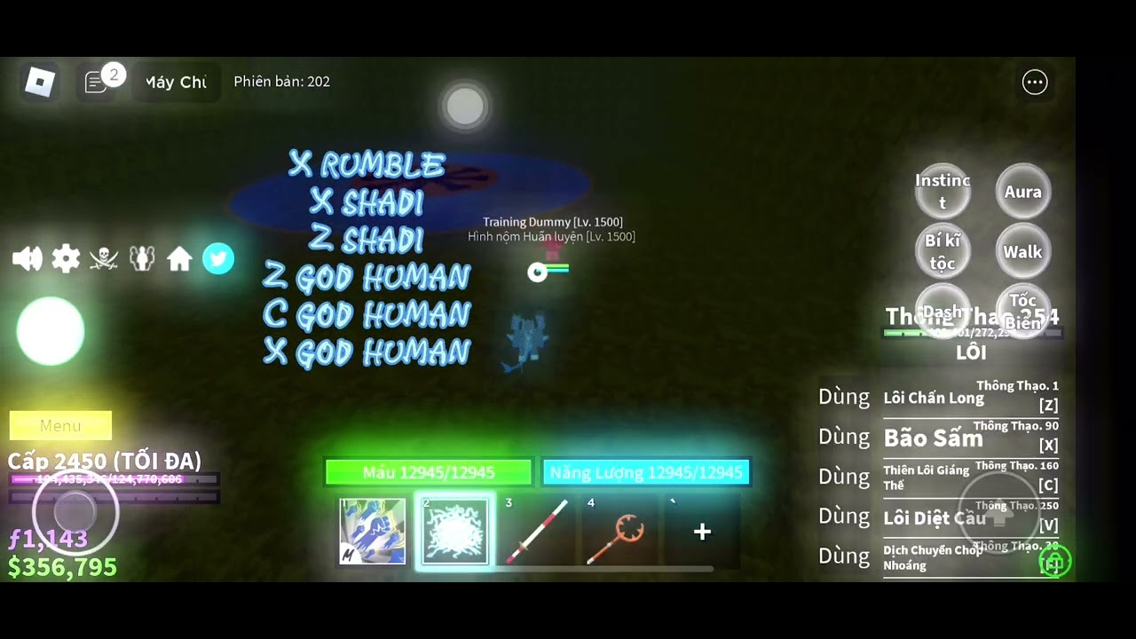 6 combo rumble + sword - YouTube