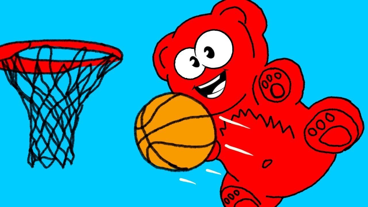 BASKETBALL ADVENTURES OF JELLY GUMMY BEAR - YouTube