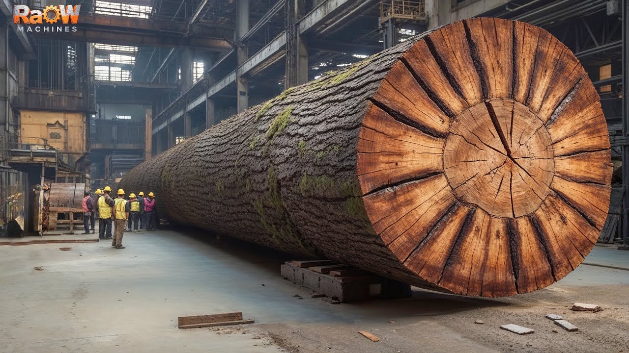How GIANT LOGS Become LVL & Mass Timber – Inside America’s Automated ...