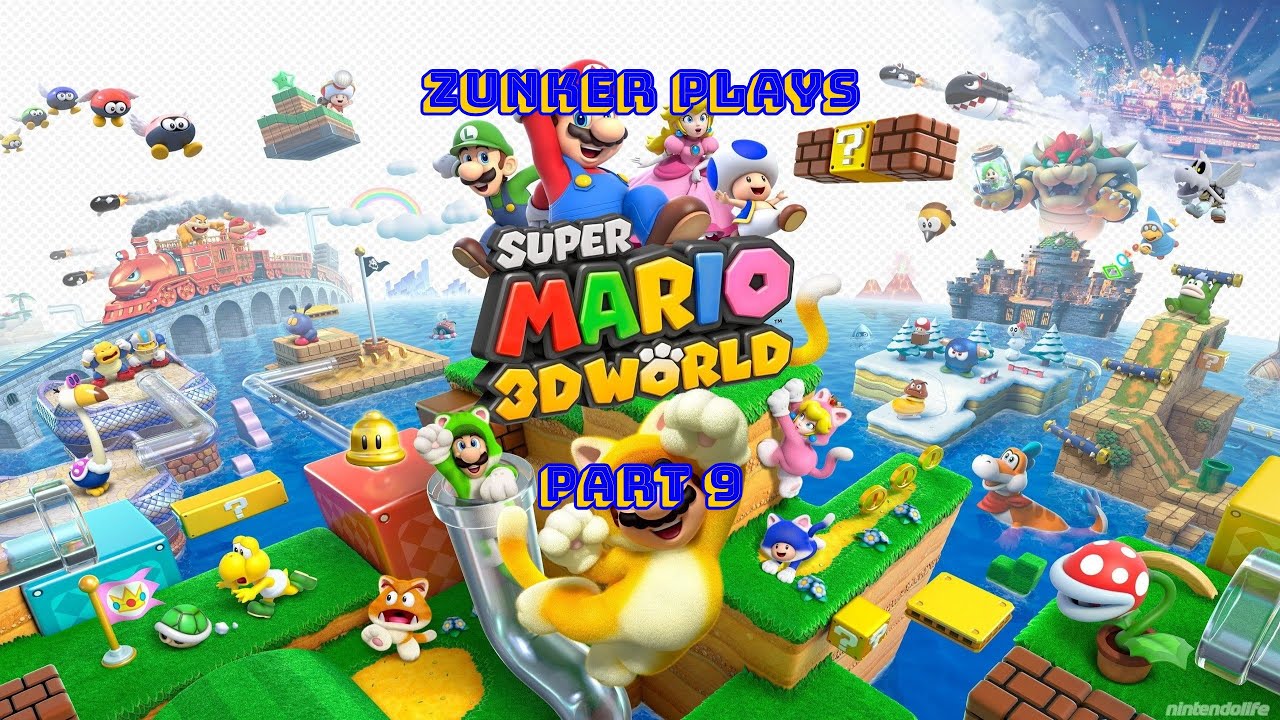 Zunker Plays: New Super Mario 3D World Part 9: Ooo, A Golden Train ...