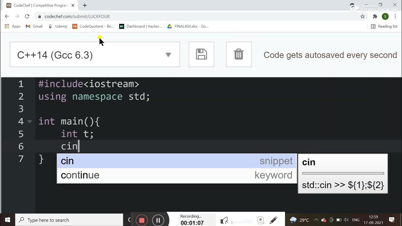 LUCKY FOUR (LUCKYFOUR)- CODECHEF SOLUTION IN C++ || C++ TUTORIAL FOR ...