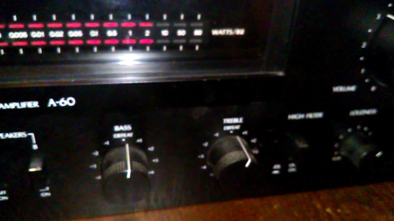Sansui A-60 Amplifier demo - YouTube