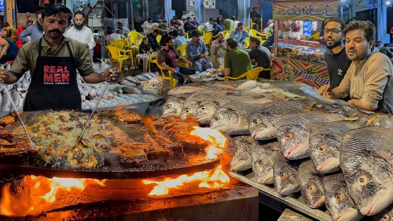 Grilled & Fried Fish at Karachi’s Biggest Seafood Street | Lahori ...