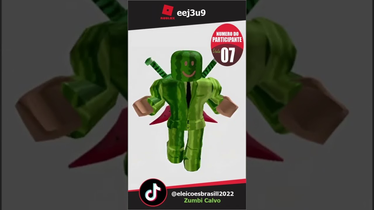 Video Oficial Votação Top 20 concurso Roblox Zumbi Calvo 🟢 - YouTube
