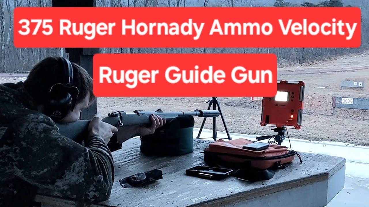 Ruger Guide Gun 375 Ruger Factory Ammo Velocity Test - YouTube