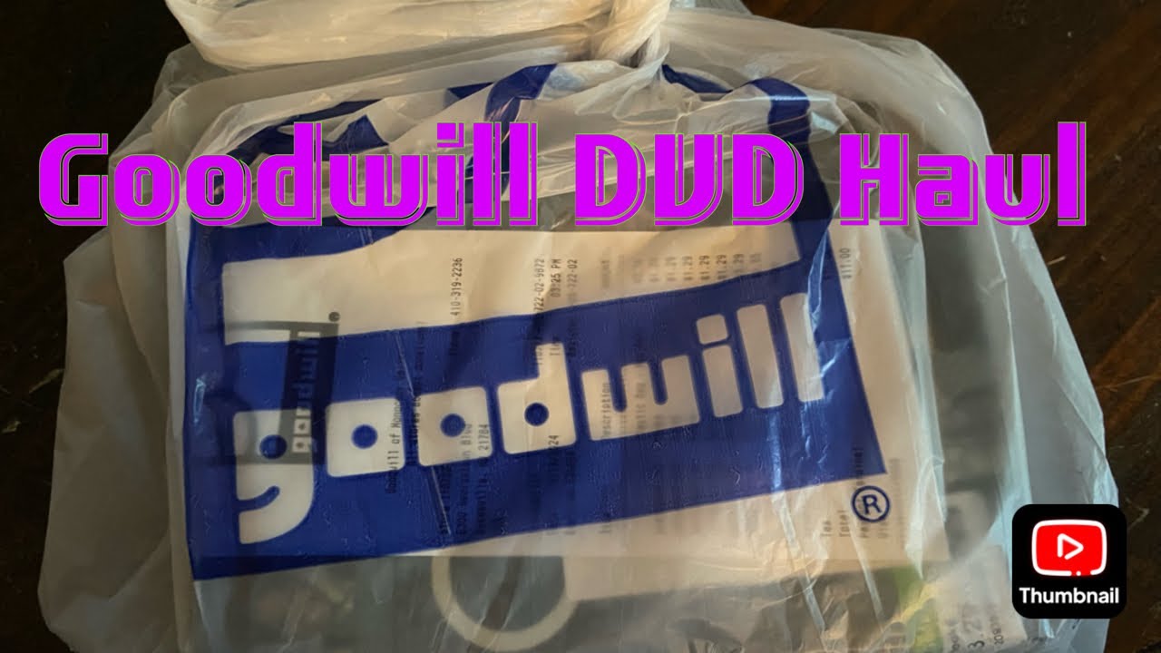 Goodwill DVD / Movie Haul - YouTube