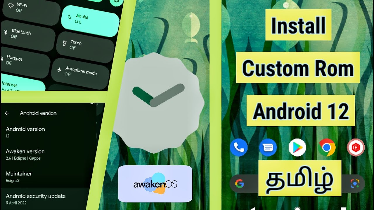 Upgrade your phone into Android 12 | Tamil | custom rom | Awaken Os ...