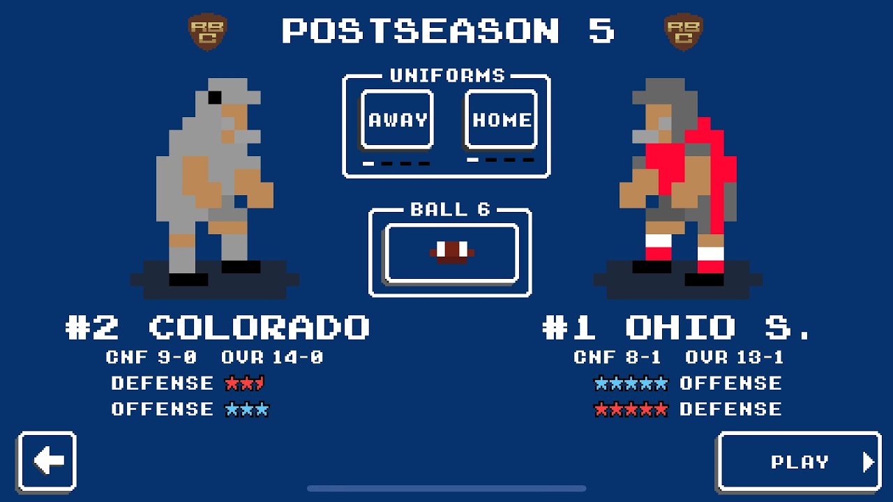 NCAAF National Championship. #2 Colorado vs #1 Ohio State Offensive ...