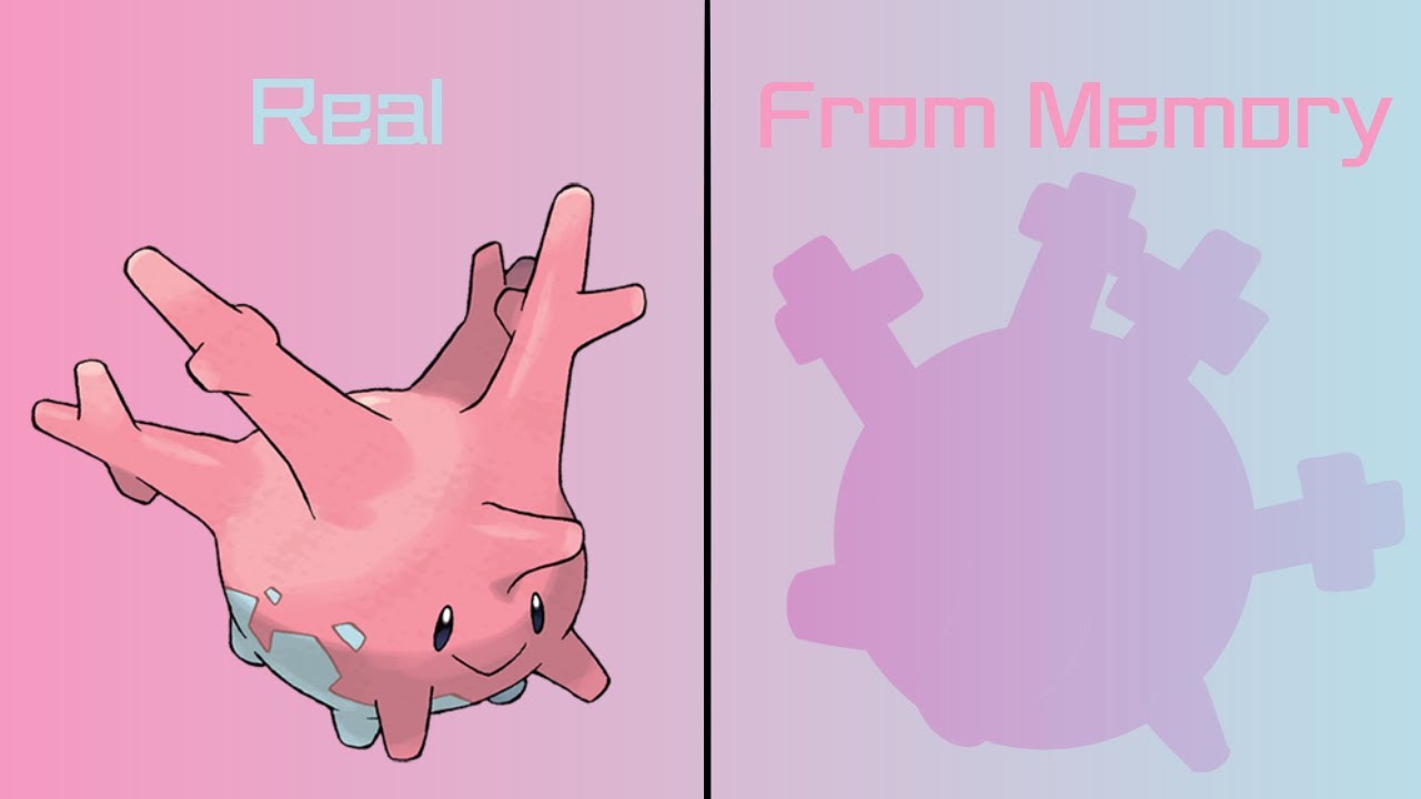 Drawing Corsola from Memory | Speedpaint - YouTube