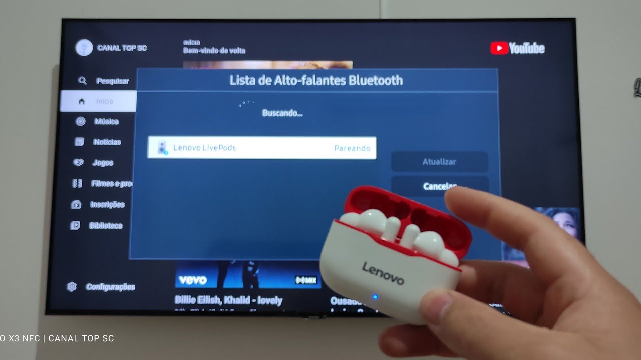 Como Conectar Fone De Ouvido Bluetooth Na Smart Tv Samsung Ru7100