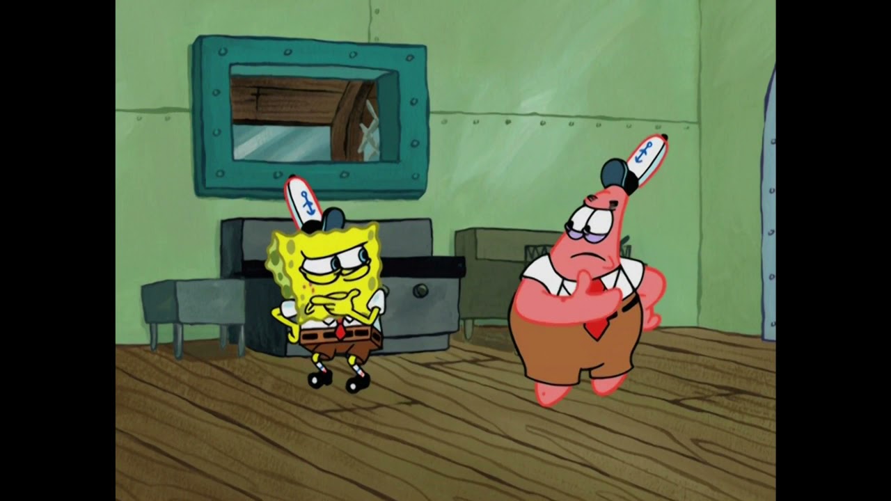 Patrick Copying SpongeBob who Rubbing His Chin for 10 Hours - YouTube