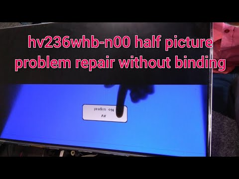 hv236whb-n00 half picture problem repair without binding