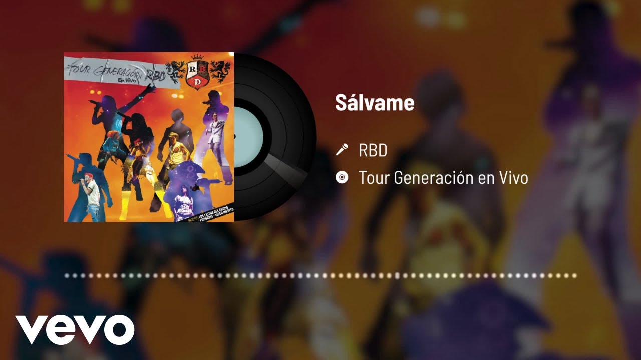 RBD - Sálvame (Audio / En Directo) - YouTube