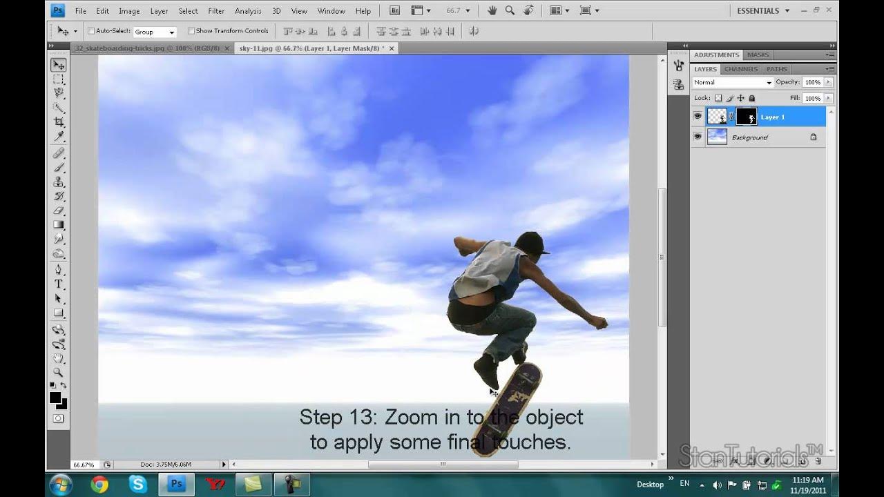 How to Add or Change The Background of a Picture in Adobe Photoshop ...