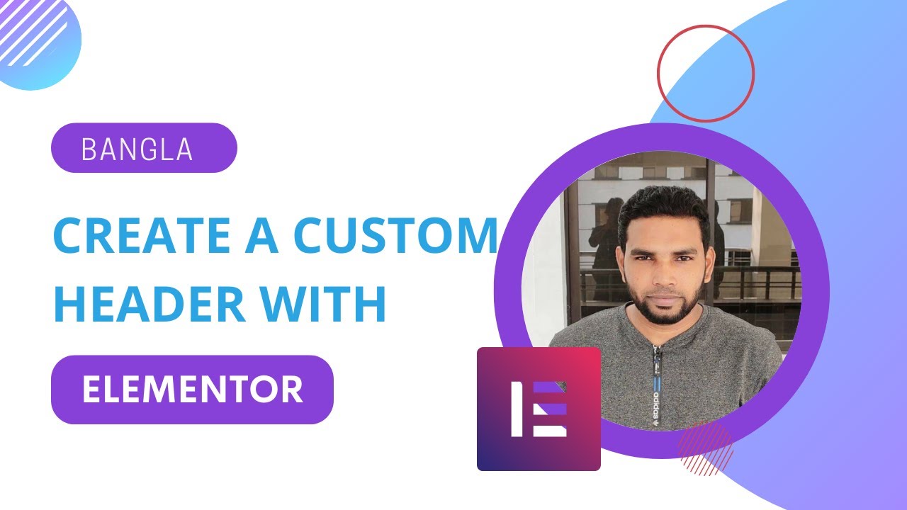 How To Create Custom Header With Elementor Bangla Tutorial Youtube