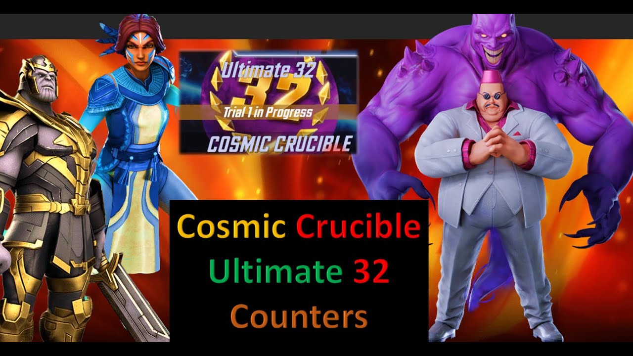 New Counters for Cosmic Crucible Ultimate 32 - Marvel Strike Force ...