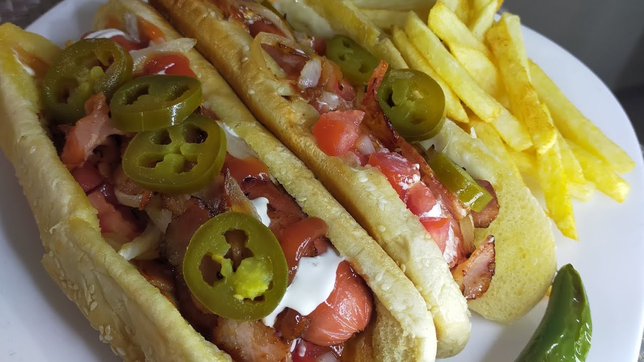 hog dog jumbo comida rápida - YouTube