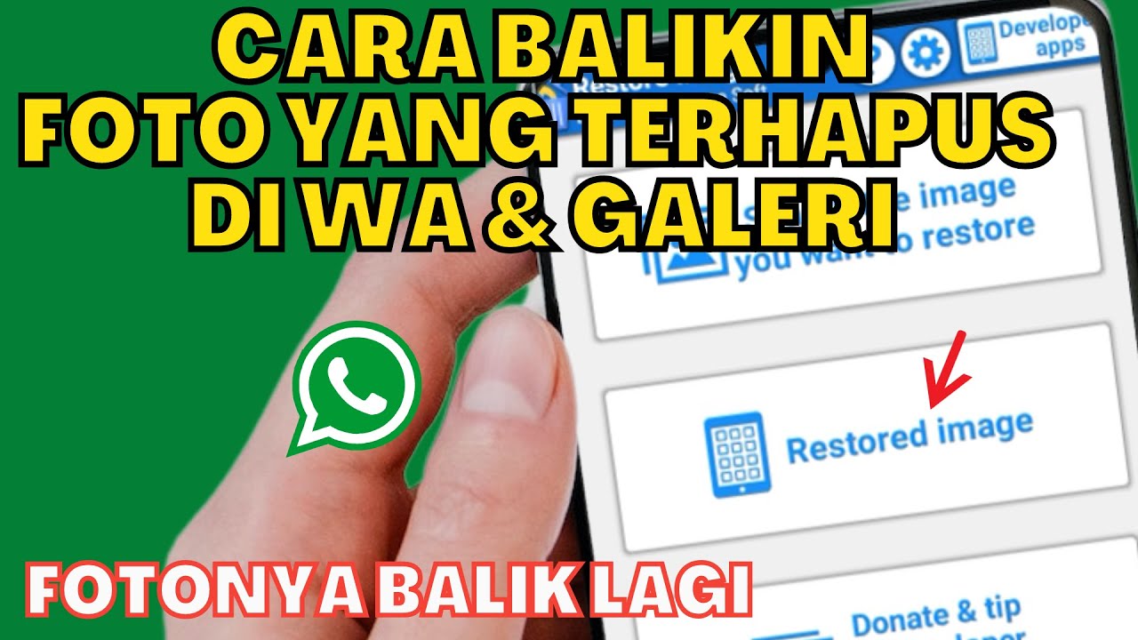CARA MENGEMBALIKAN FOTO YANG TERHAPUS DI WA, ALBUM & GALERI FOTO | FOTONYA BALIK LAGI - YouTube