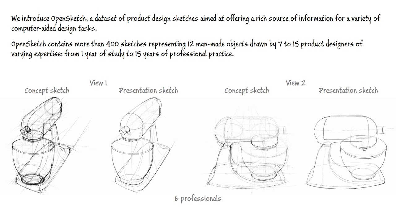 OpenSketch: A Richly-Annotated Dataset of Product Design Sketches - YouTube