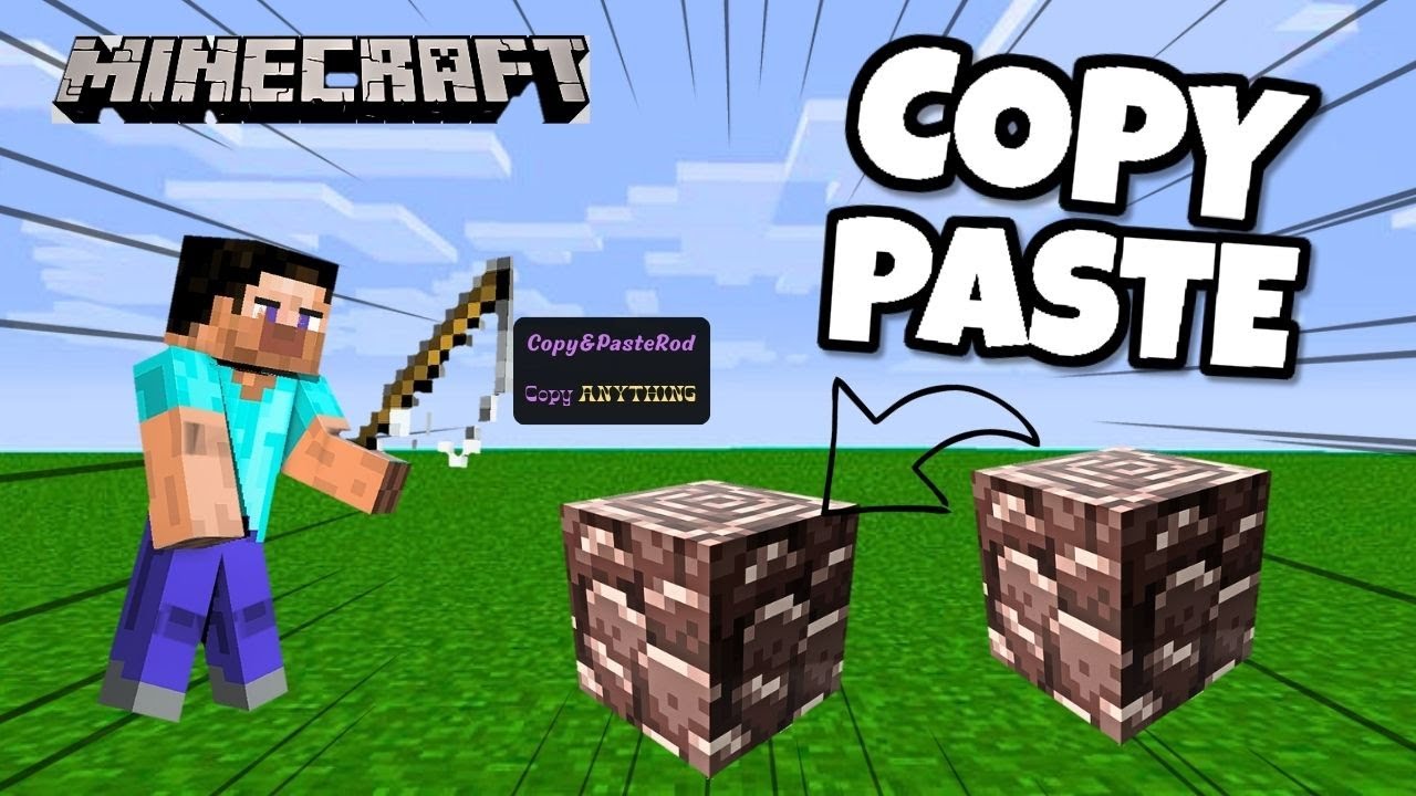 Minecraft But I Can Copy Paste Anything || Minecraft || PE - YouTube