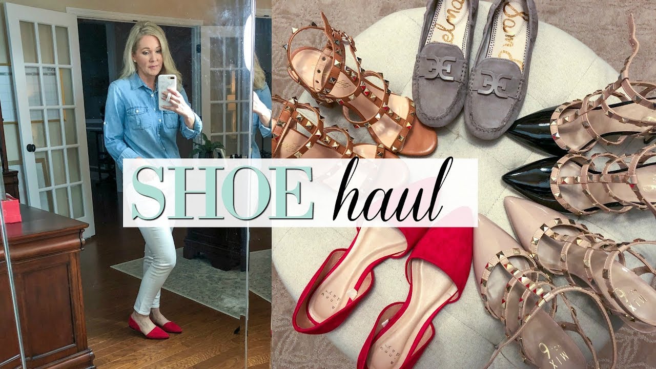 Spring TRY ON HAUL | Shoes & White Jeans - YouTube