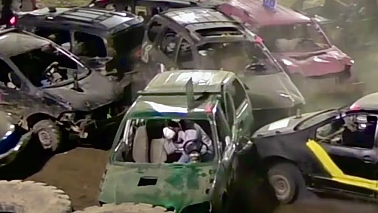 One of the Best Mini Van Demolition Derby Heats I Have Seen SUV Demo ...