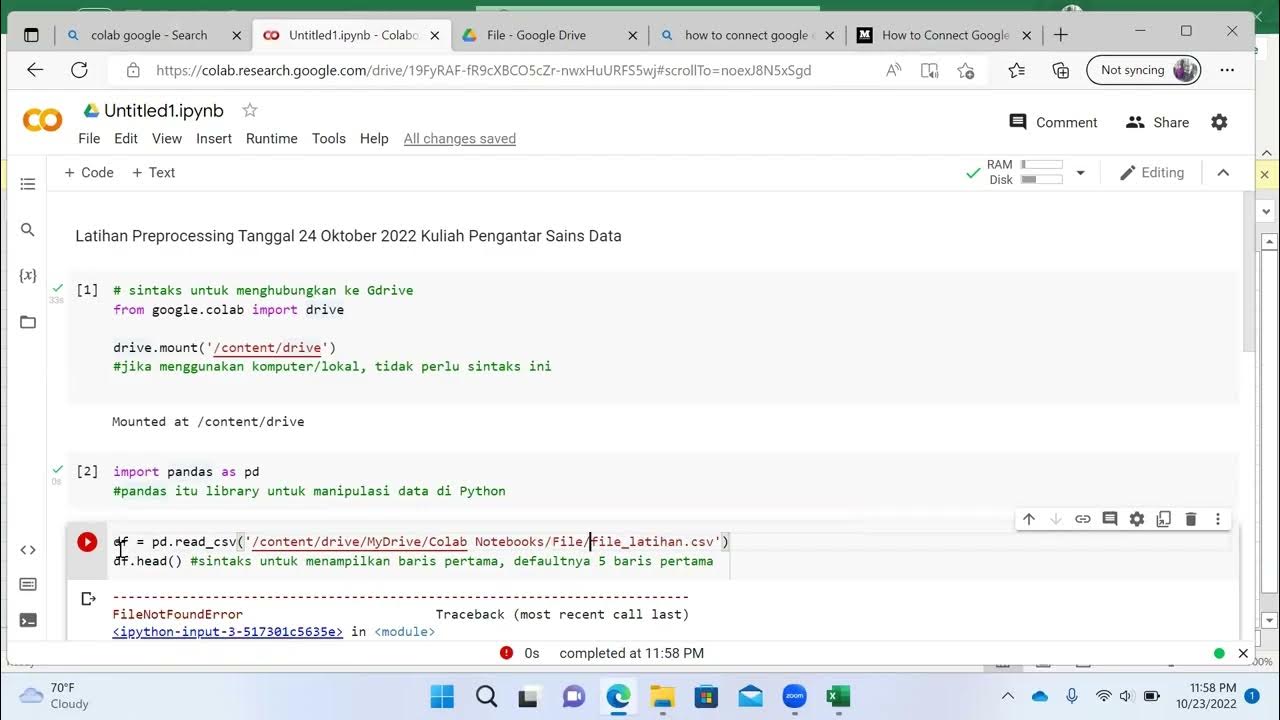 Tutorial Mengisi Missing Value dengan Python - YouTube