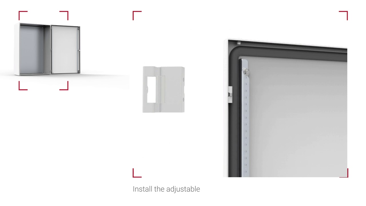 Door hinges 180° - MMH MMHS | nVent HOFFMAN - YouTube