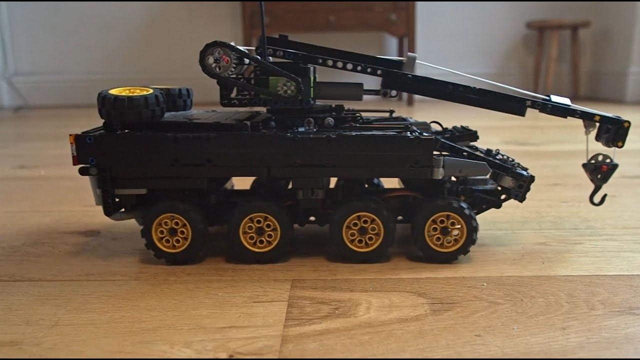 Remote controlled Lego 8x8 - YouTube