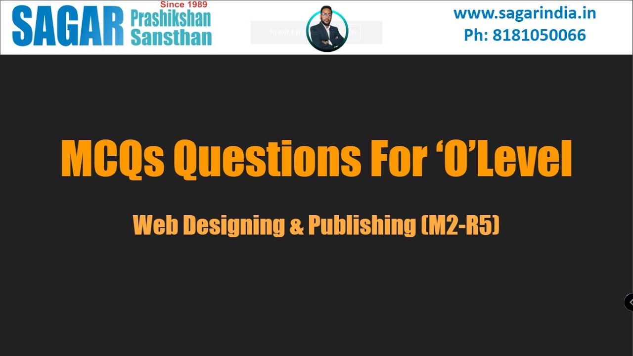 MCQs (Part-3)| Web Design and Publishing | O Level | M2-R5.1 - YouTube